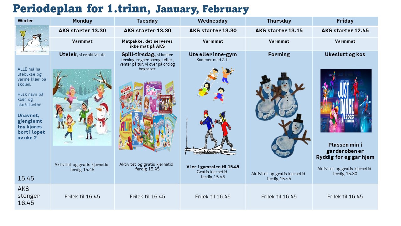 Periodeplan 1.trinn
