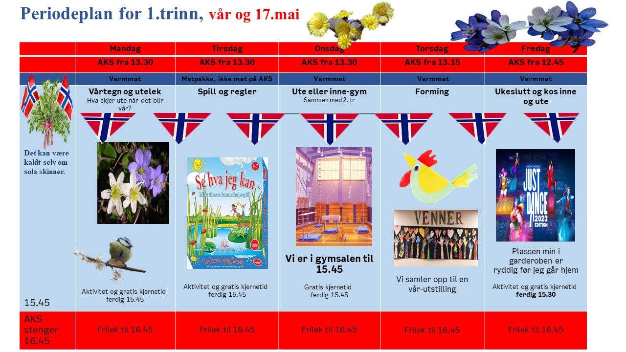 Periodeplan 1.trinn
