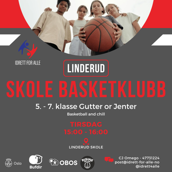 Idrett for Alle: Linderud skole Basketball